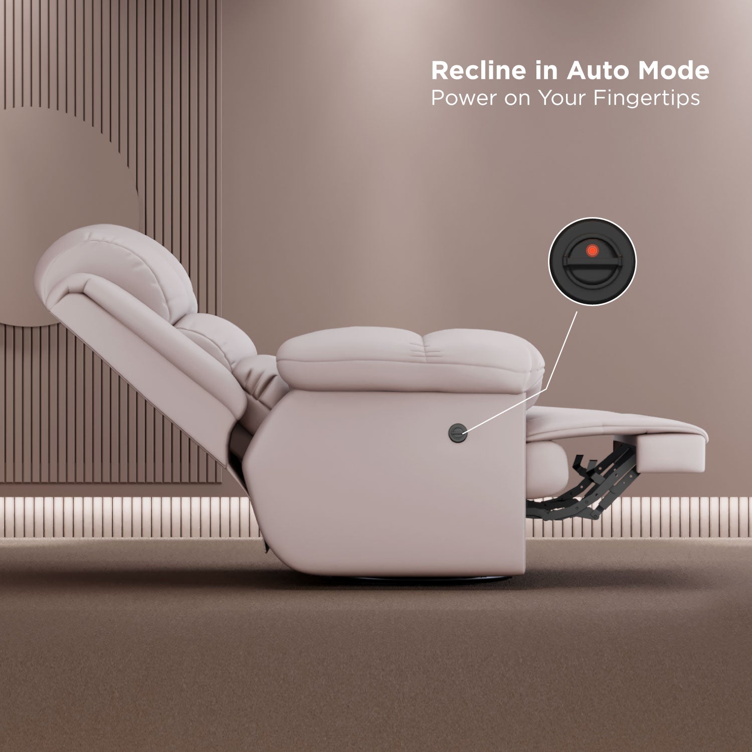 Single Recliner Sofa - Buy Luxe Motorised Recliner Sofa Online – The ...