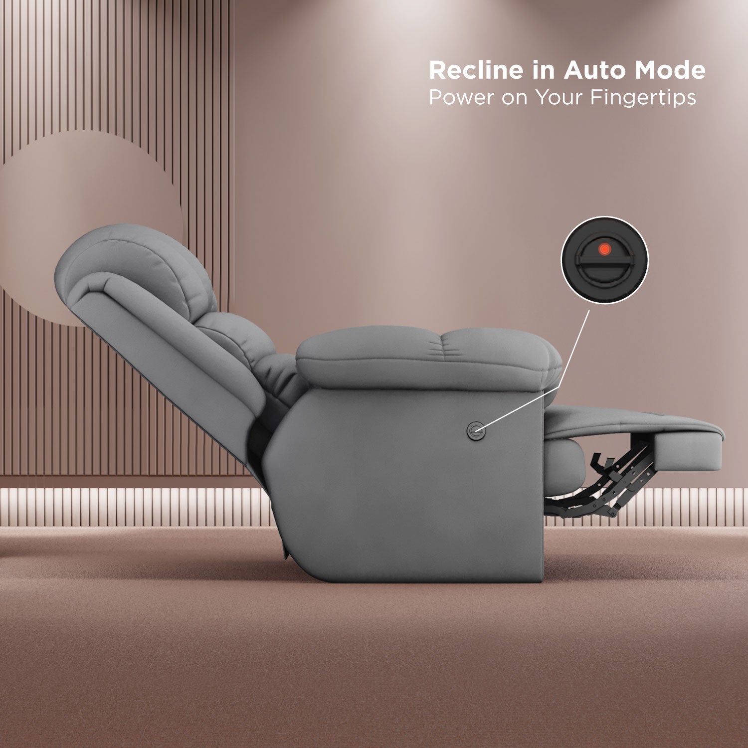 Single Recliner Sofa - Buy Luxe Motorised Recliner Sofa Online – The ...