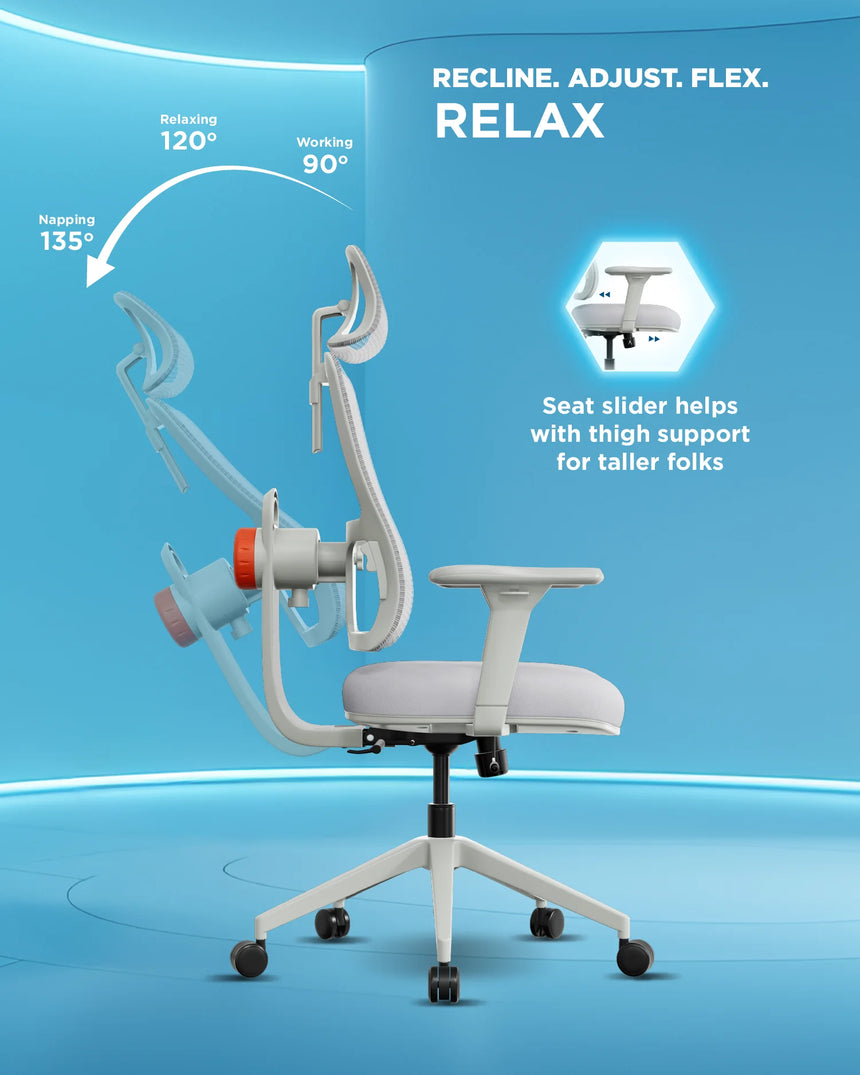Buy Flex Ergonomic Office Chair Online @57% OFF | The Sleep Company
